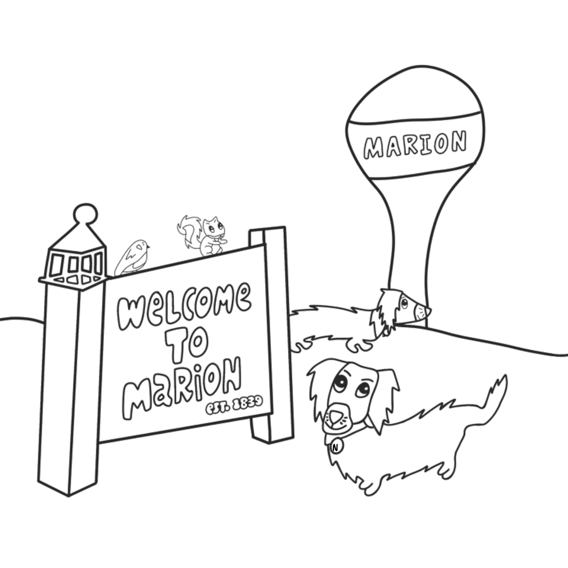 welcome sign coloring pages
